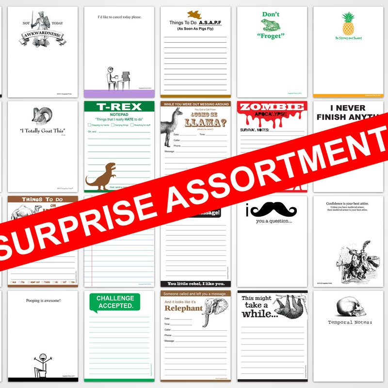 Funny Notepads With Sayings - Etsy