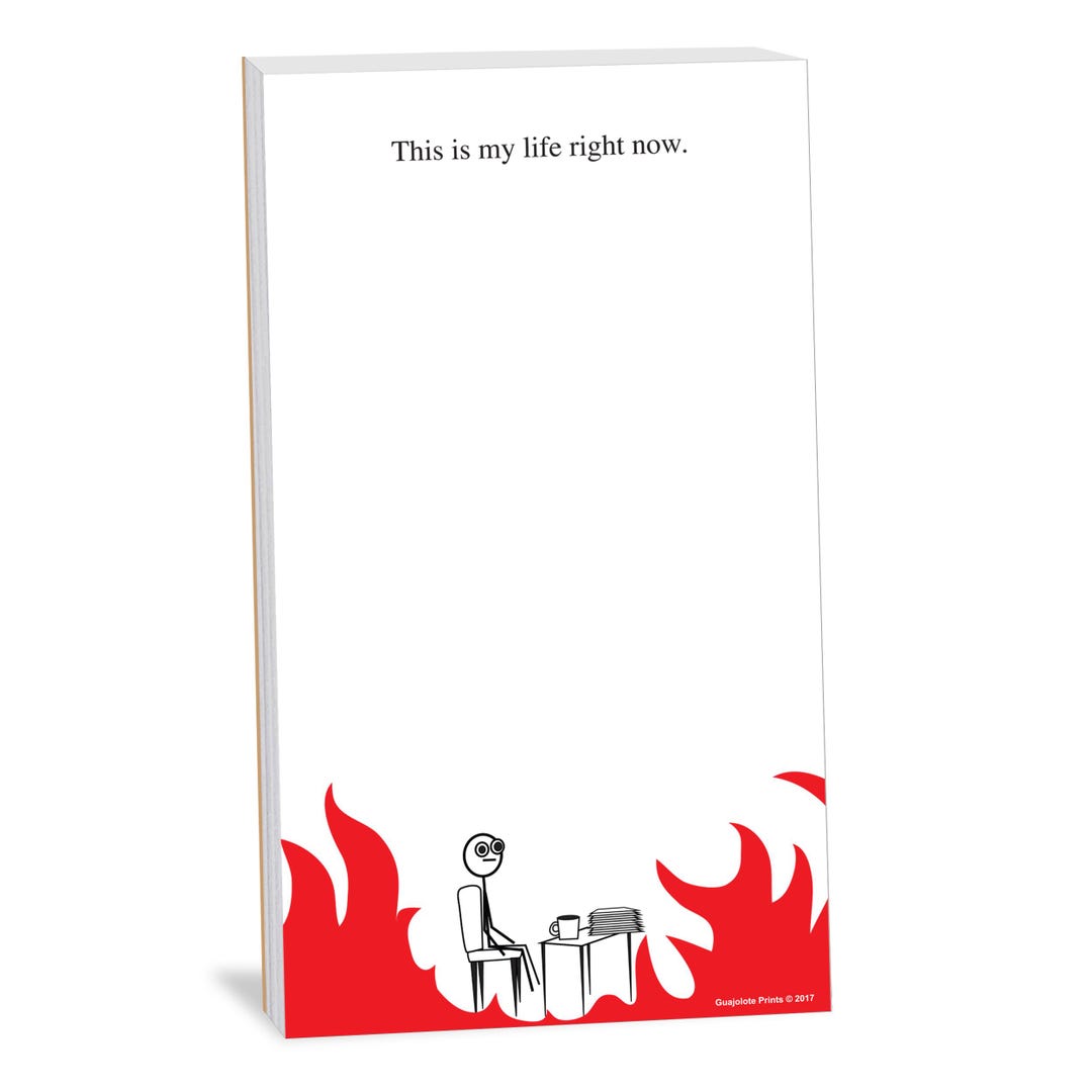 This is My Life Now Grocery List - Notepad With Magnet, Funny Gift for ...