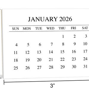 2026 Mini Craft Calendars: Scrapbooking Tear-offs (12-pack) - Etsy