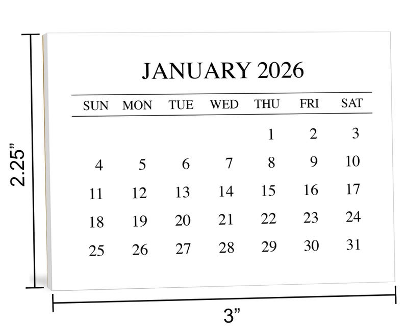 2026 Mini Craft Calendars: Scrapbooking Tear-offs (12-pack) - Etsy