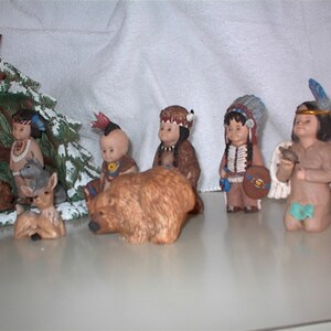 Medium Kimple 21-piece Indian Child Ceramic Bisque (UNPAINTED) Nativity ...