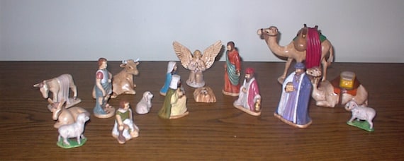 Medium Duncan 17-Piece Ceramic Bisque UNPAINTED Nativity | Etsy