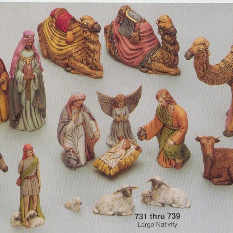 Large 12 Inch Nativity - Etsy
