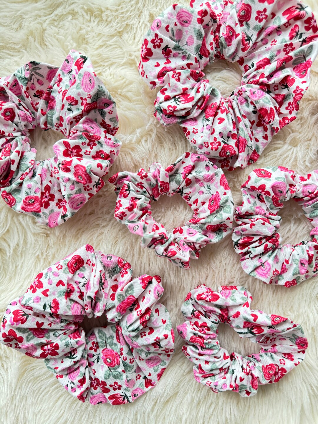 Rifle Paper Co Inspired Scrunchie, Floral Scrunchie, Flower Scrunchie ...