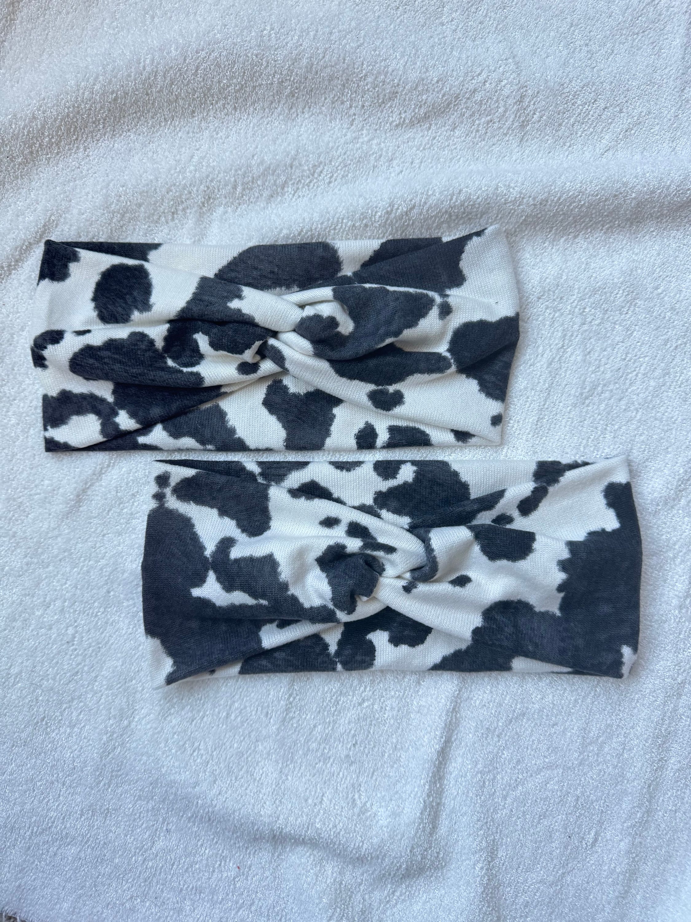 Cow Print Headband, Highland Cows, Brynnbands, Turban Headband, Twisted ...