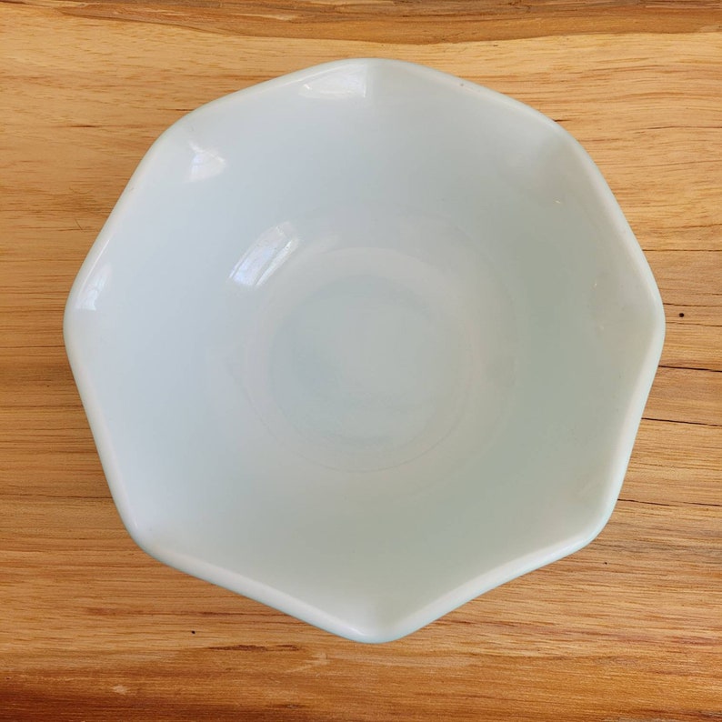 Vintage Turquoise Hazel Atlas Crinoline Ruffle Bowl / Ripple Bowl ...