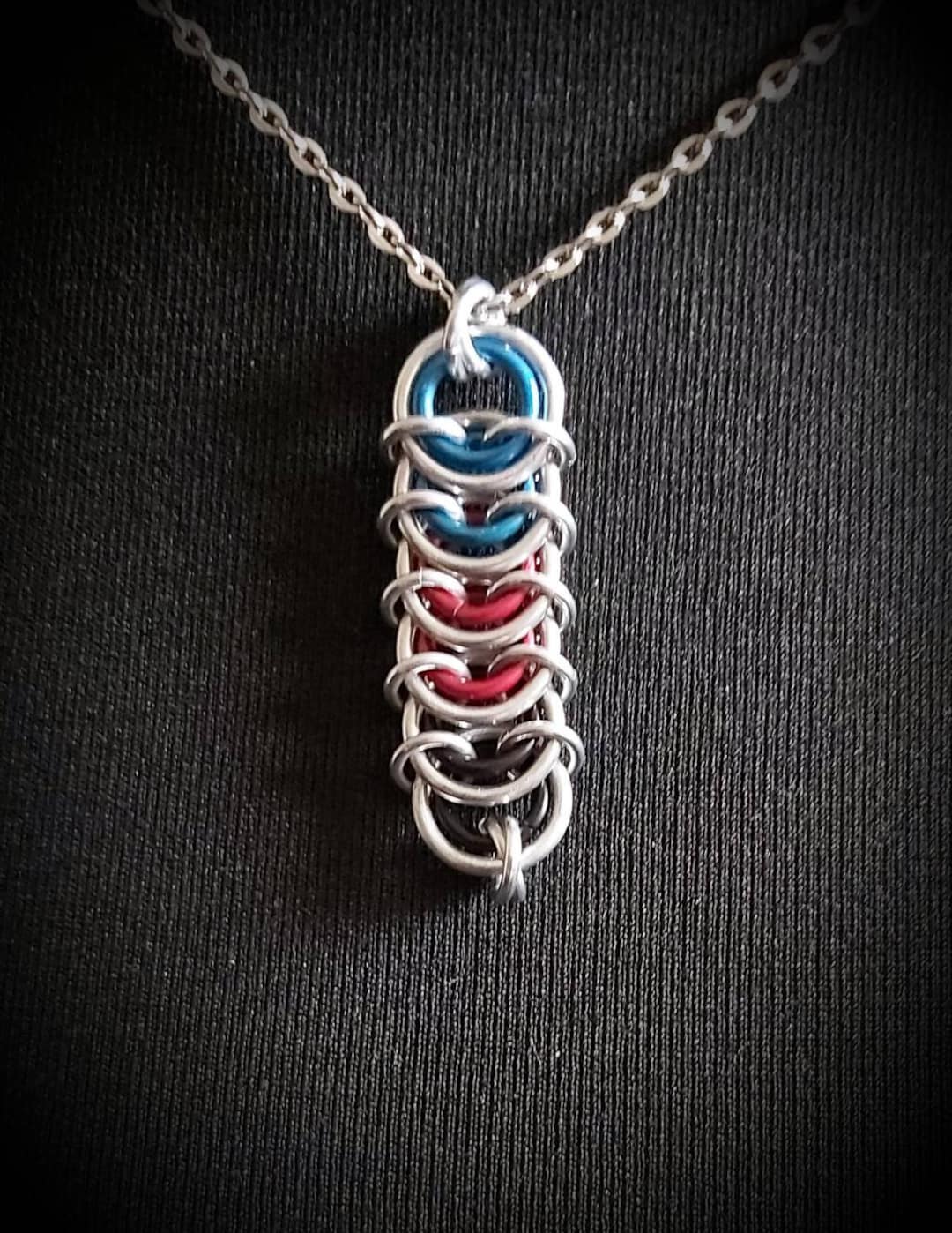 Polyamory Polyamorous Pride Flag Necklace Pendant LGBTQ custom handmade ...