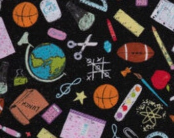School Themed Fabric - Etsy