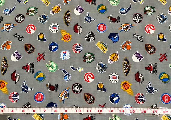 NBA ALL TEAMS Fabric | Etsy