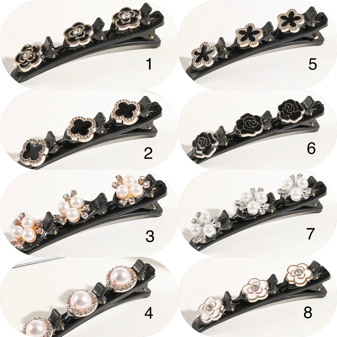 French Braiding and Hair Styling Barrette TRIPLE Clip Braiding Barrette ...