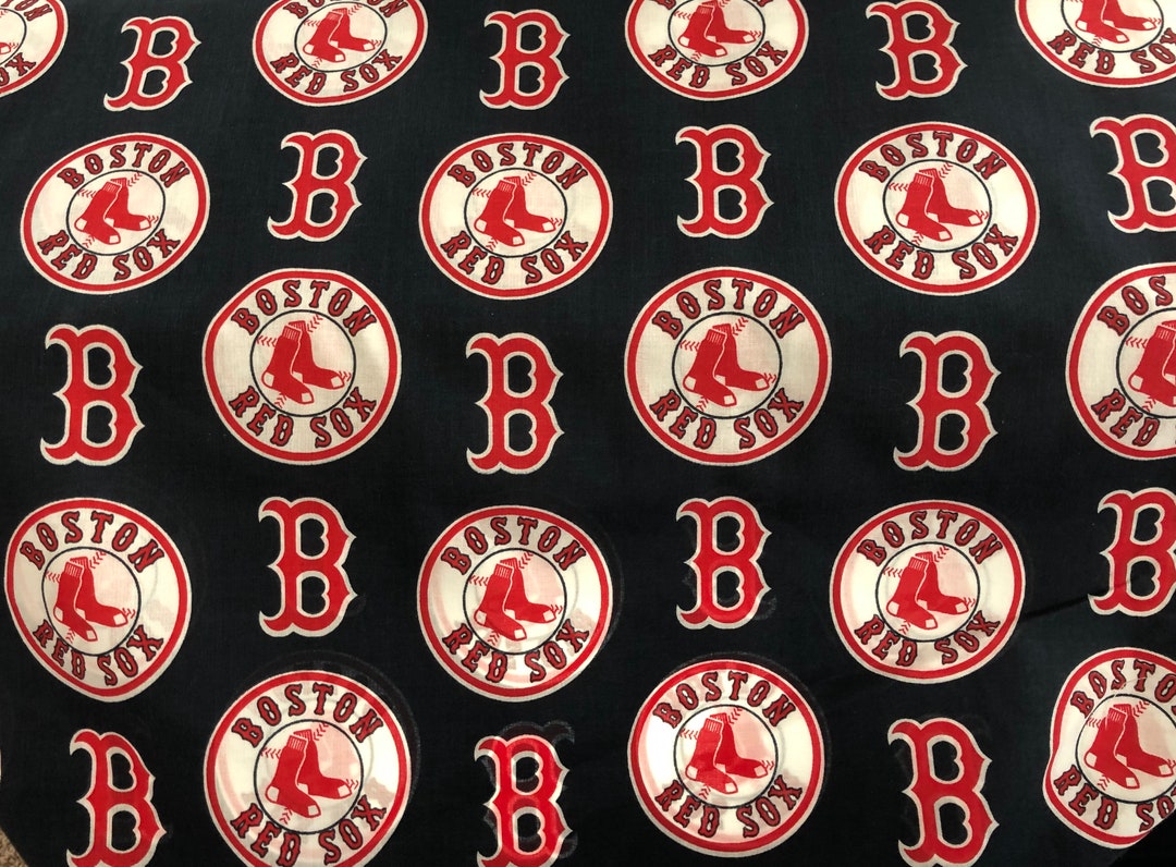 MLB Boston Red Sox Cotton Pre Cut Fabric - Etsy