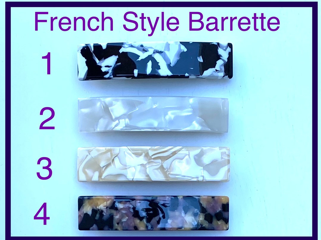 Non-slip French Barrette, Tortoise Shell Hair Barrette Clip, Geometric ...