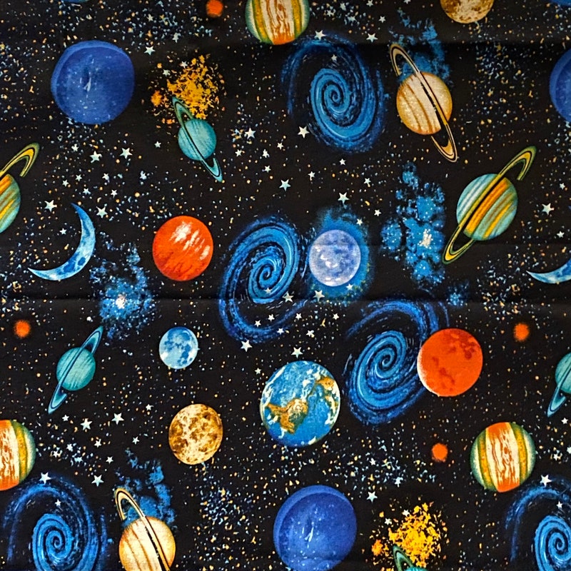 Planets Fabric - Etsy