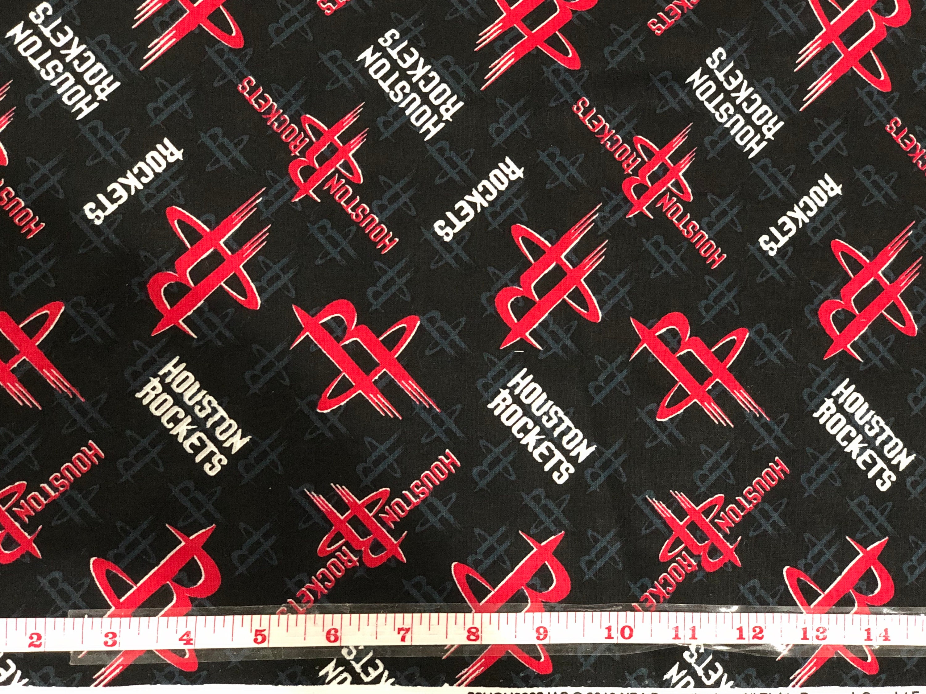 NBA HOUSTON ROCKETS Cotton Print Pre Cut Fabric | Etsy