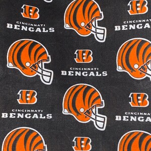 NFL Cincinnati Bengals Cotton Pre Cut Fabric - Etsy
