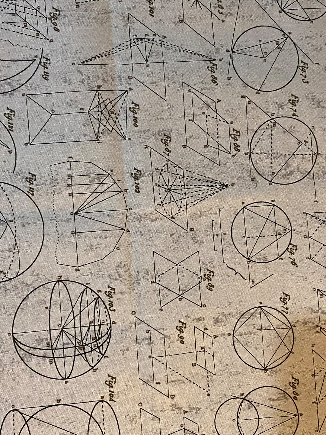 Math Physics Calculus Geometry Themed Cotton Fabric 3/4 - Etsy
