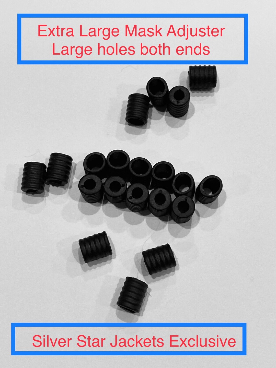 Extra Large Silicone Mask Adjusters With Big Holes on Both Ends - Etsy