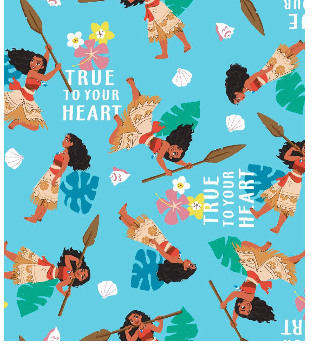 Disney Moana Cotton Fabric by the Yard - Etsy