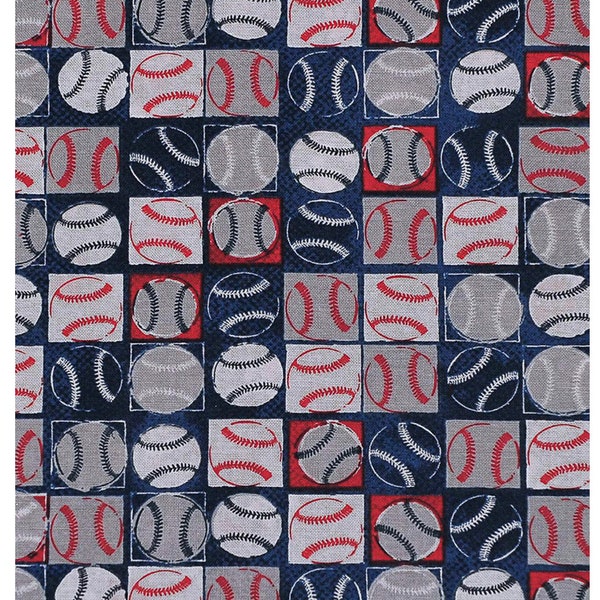 Baseball Quilt Panel - Etsy