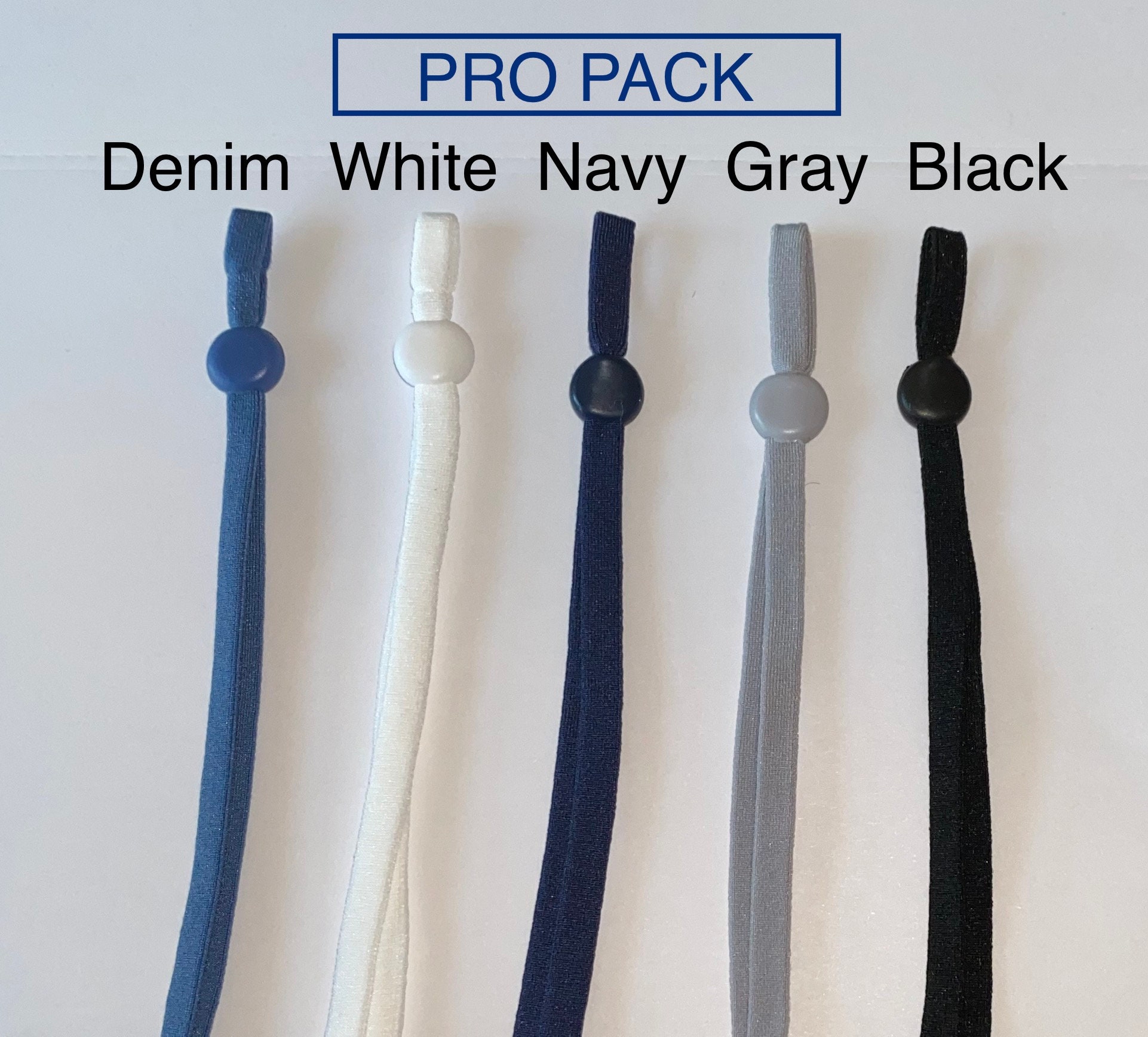 Adjustable elastic bands for Face Masks in 30 colors. Soft | Etsy