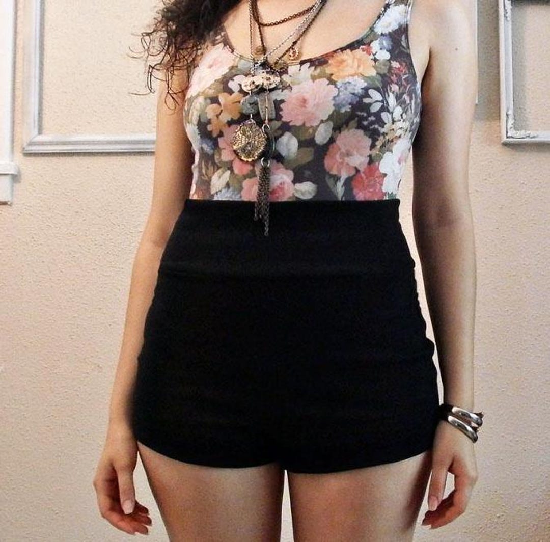 Jackie Shorts - Organic Cotton, Pinup, High Waisted, Pin up Shorts in ...