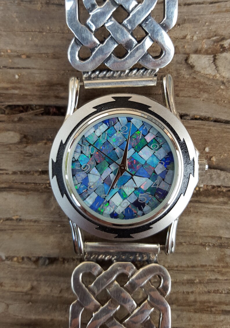 Celtic Knot-work Silver Men's Watch Band - Made to Order - Etsy