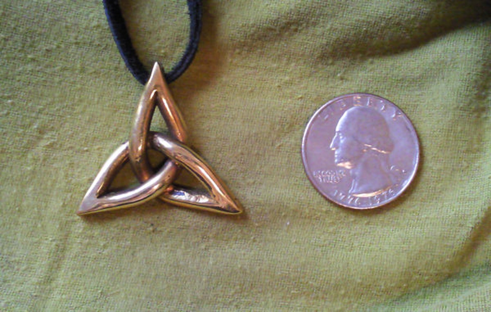 Celtic Knot Solid Cast Yellow or White Bronze or Sterling Silver ...