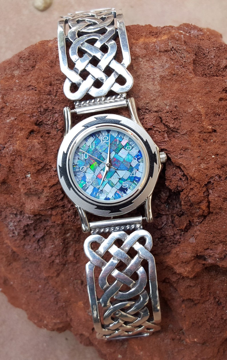 Celtic Knot-work Silver Men's Watch Band - Made to Order - Etsy