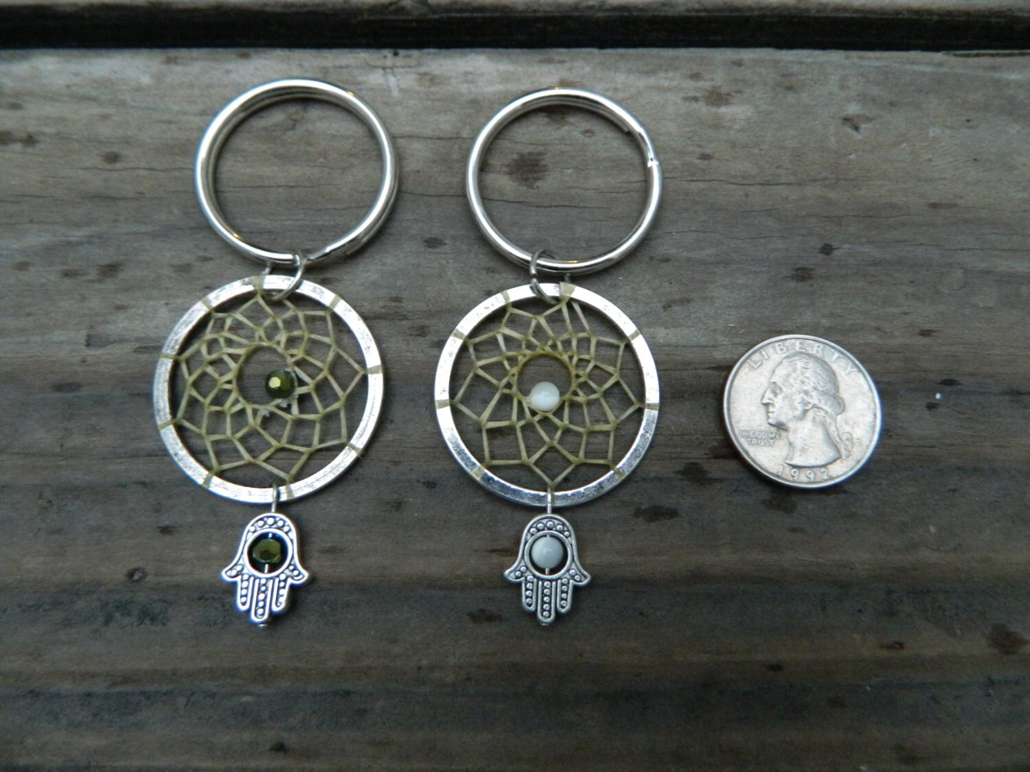 Hamsa Hand Dream Catcher Keychain - Etsy