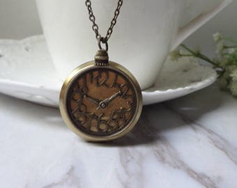 Clock locket | Etsy