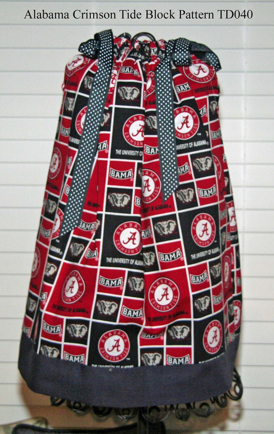 Featuring Alabama Crimson Tide Block Pattern Pillowcase Dress :td040 ...