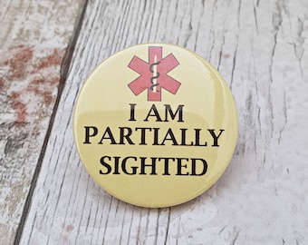 Visually Impaired Badge - Etsy UK