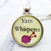 Yarn Whisperer Necklace, Knitting Necklace, Knitting Gift, Yarn Lover ...