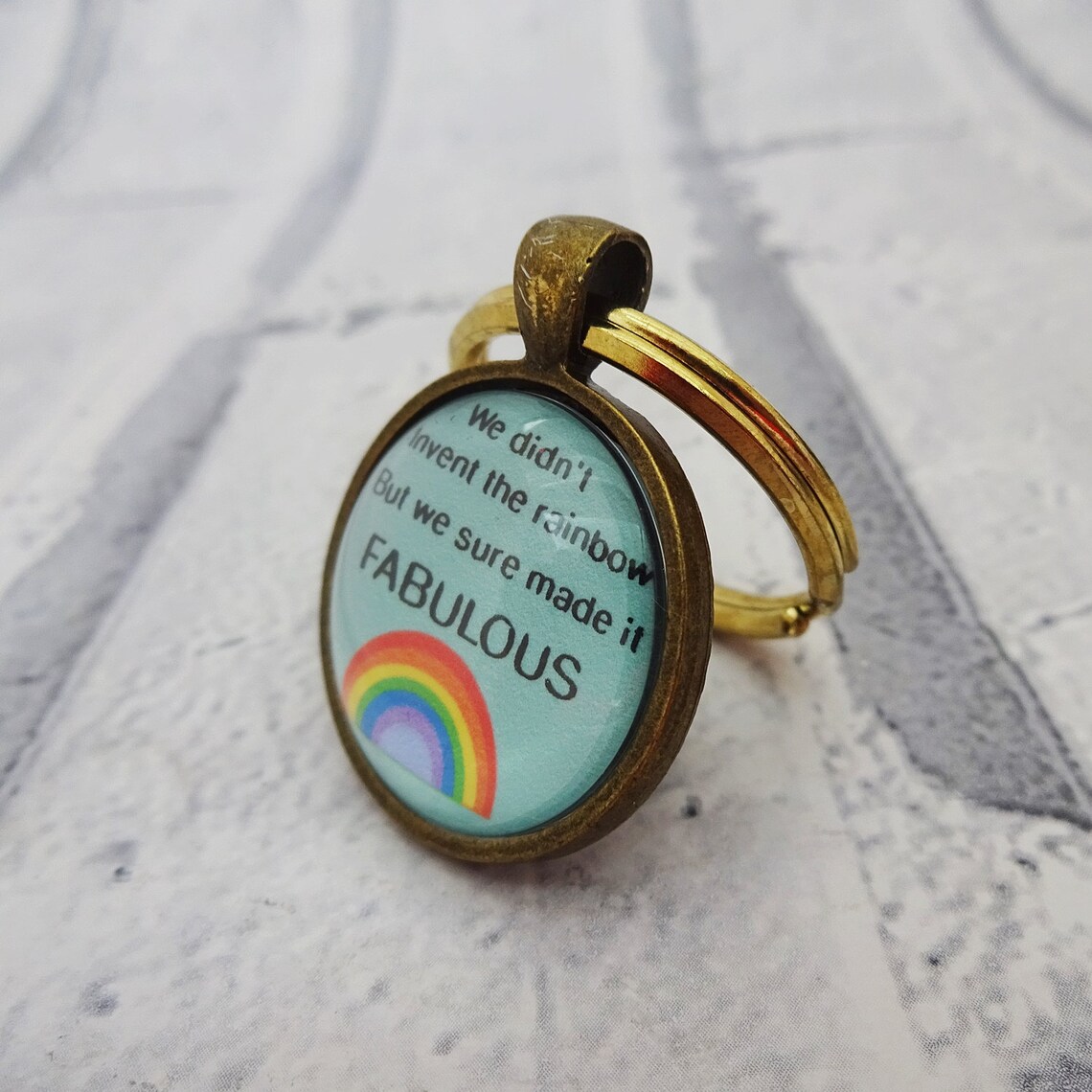 Lgbtq Keychain Gay Pride Key Fob Rainbow Pride Keyring Gay Etsy