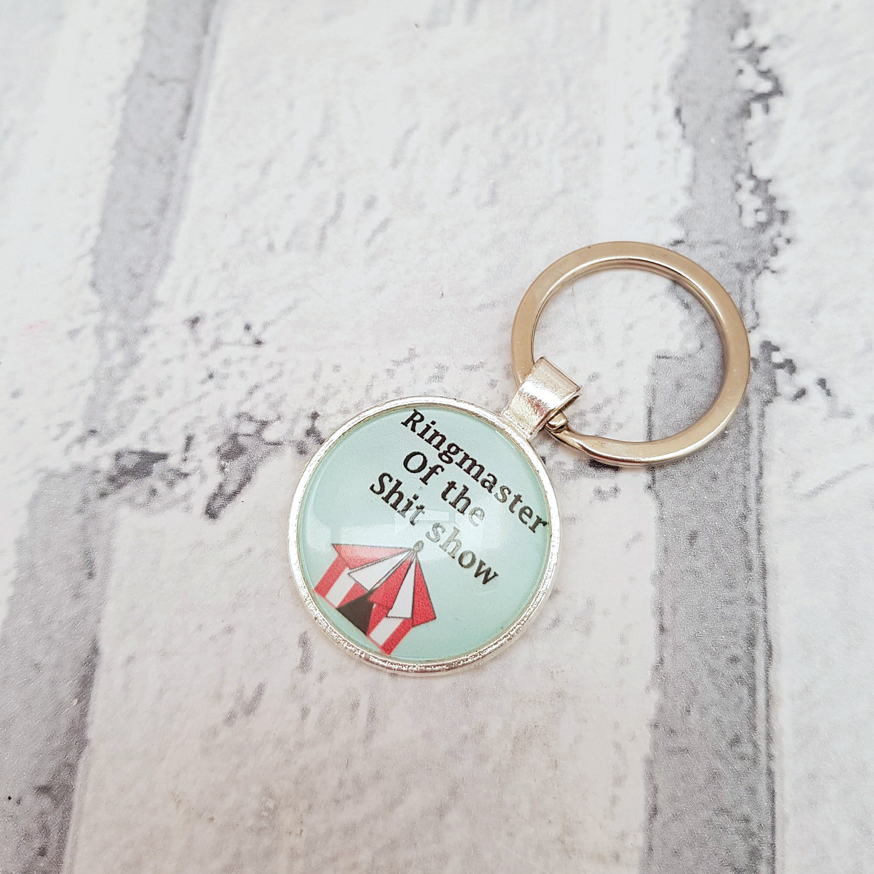 Ringmaster of the Shitshow Key Chain, New Mom Gift, Funny Key Chain ...
