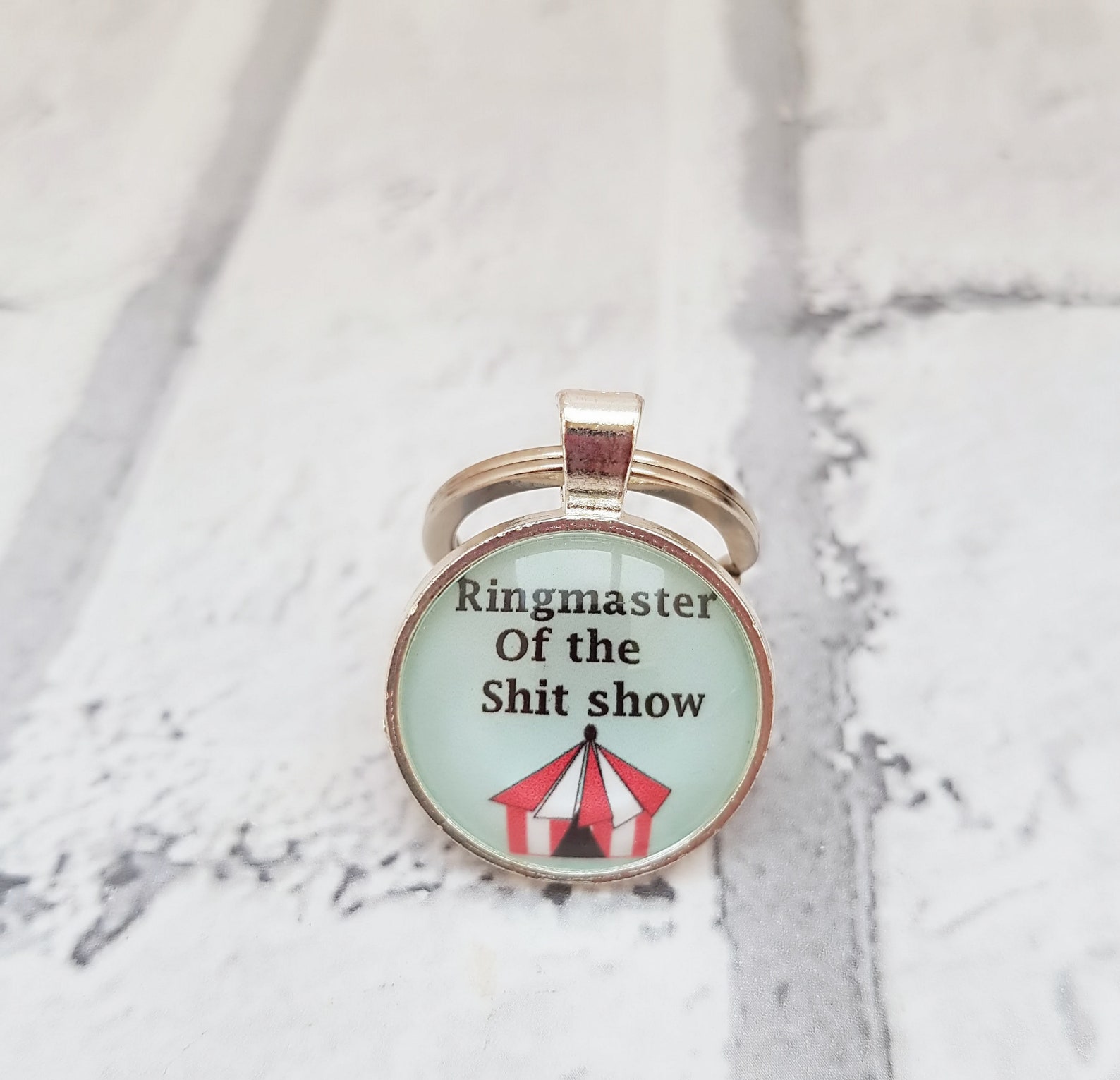 Ringmaster of the Shitshow Key Chain, New Mom Gift, Funny Key Chain ...