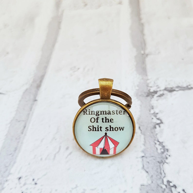 Ringmaster of the Shitshow Key Chain, New Mom Gift, Funny Key Chain ...