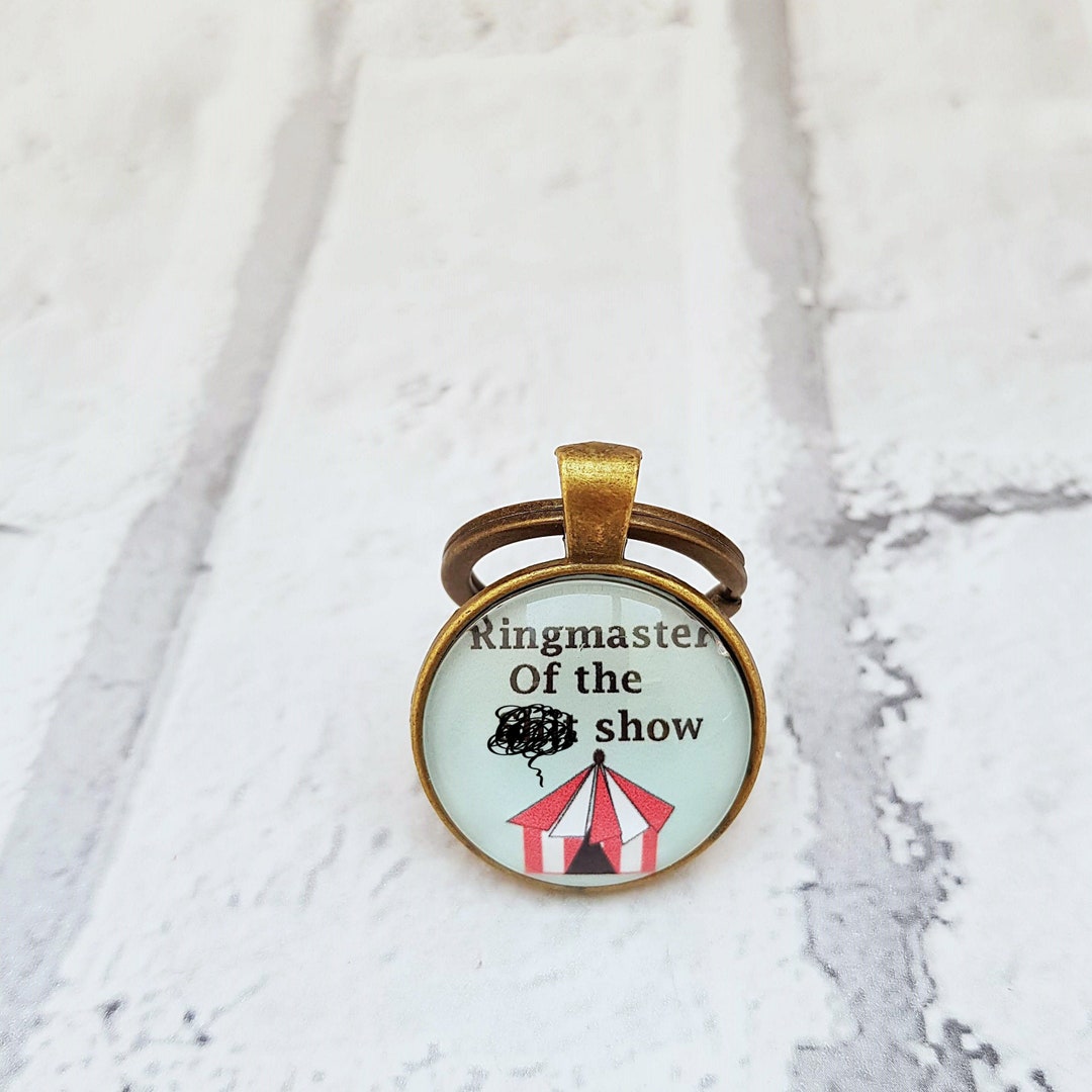 Ringmaster of the Shitshow Key Chain, New Mom Gift, Funny Key Chain ...