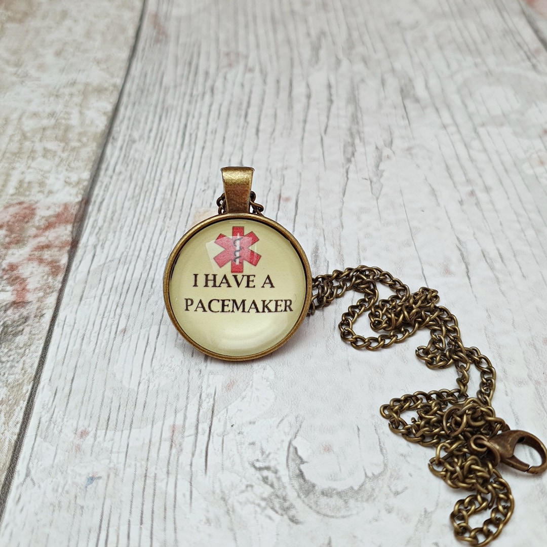 Pacemaker Medical Alert Necklace, Pacemaker Fitted, Medical Id Tag, SOS ...