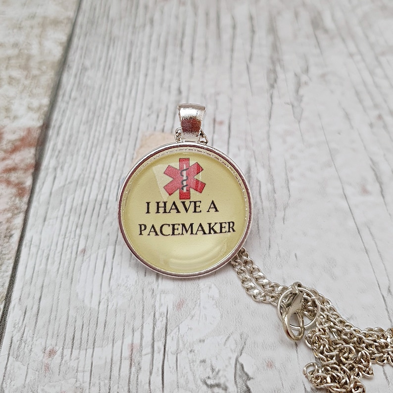 Pacemaker Medical Alert Necklace, Pacemaker Fitted, Medical Id Tag, SOS ...