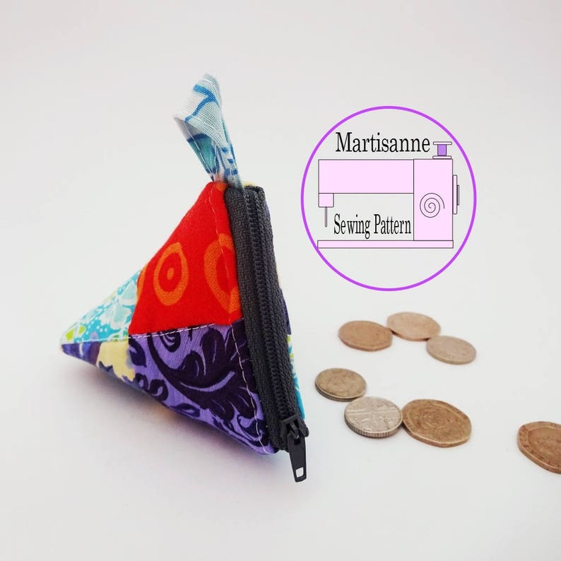 Pyramid Pouch Coin Purse PDF Sewing Pattern Sewing Tutorial | Etsy