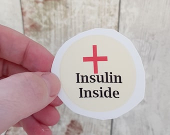 Insulin Inside Stickers - Etsy