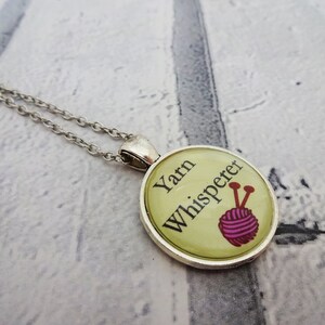 Yarn Whisperer Necklace, Knitting Necklace, Knitting Gift, Yarn Lover ...