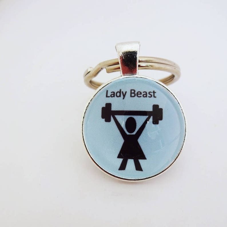 Lady Beast Key Ring Crossfit Key Fob Girls Who Lift - Etsy