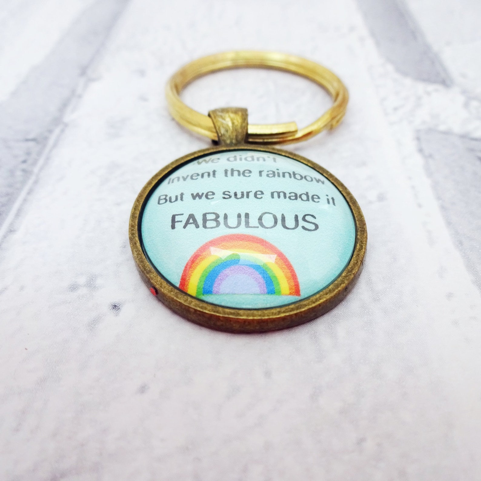 Lgbtq Keychain Gay Pride Key Fob Rainbow Pride Keyring Gay Etsy