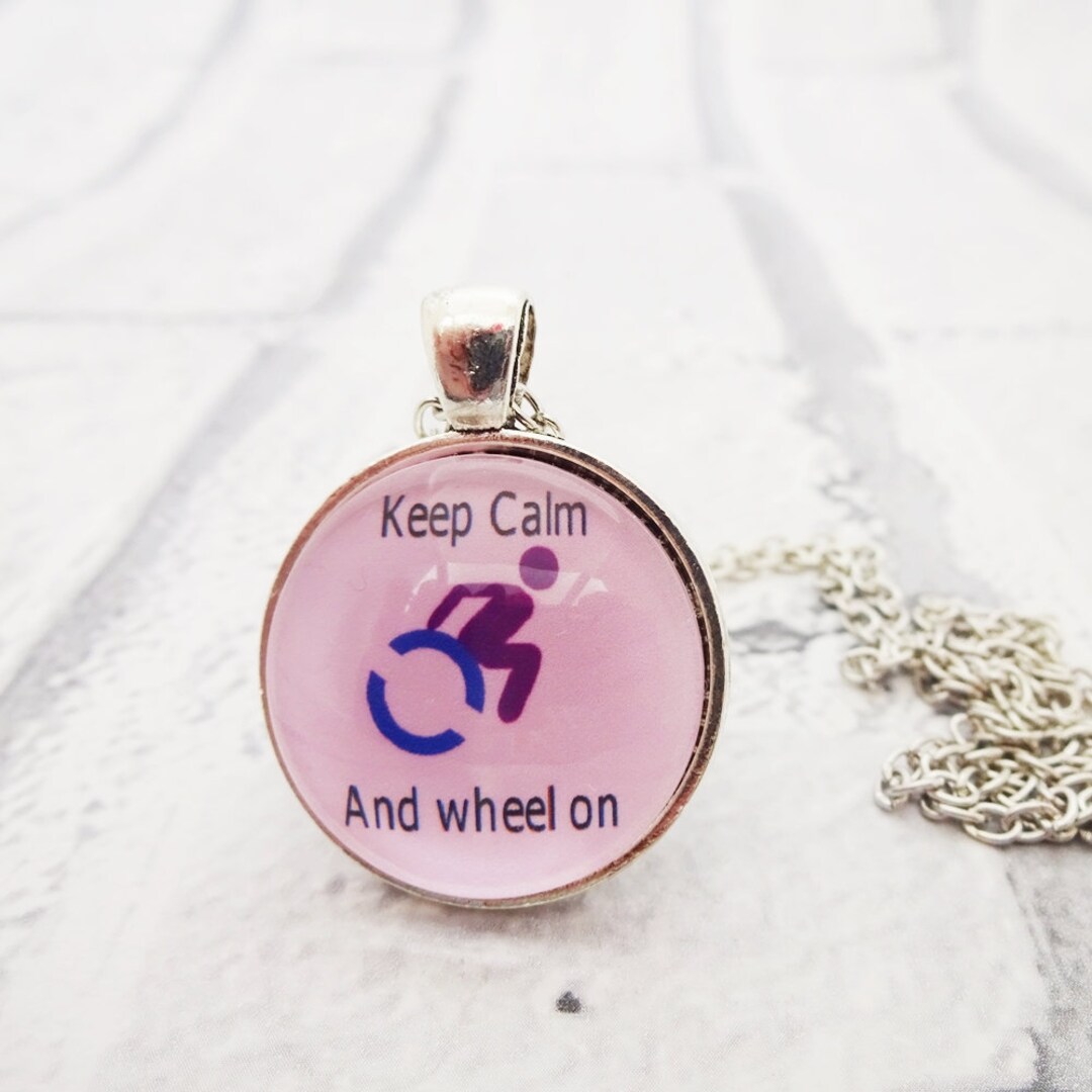 Wheelchair Necklace, Disabled Pendant, Chronic Illness, Spoonie Gift ...