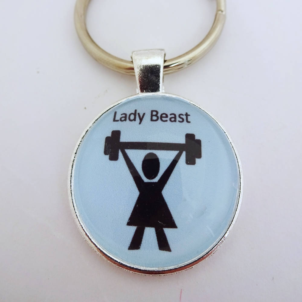 Lady Beast Key Ring Crossfit Key Fob Girls Who Lift - Etsy