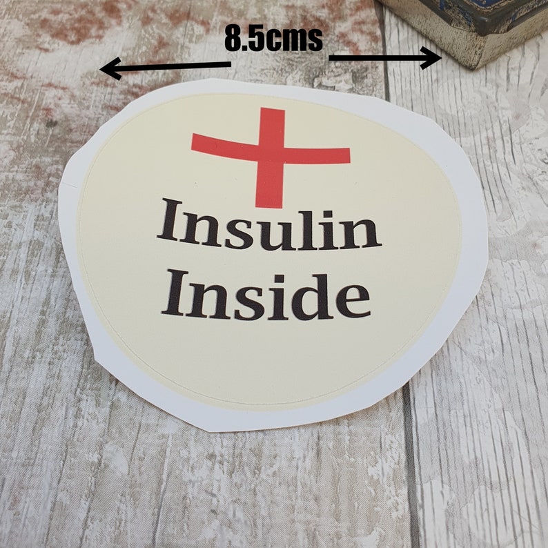 Insulin Inside Sticker, Vinyl Sticker, Medical Alert, Diabetes ...