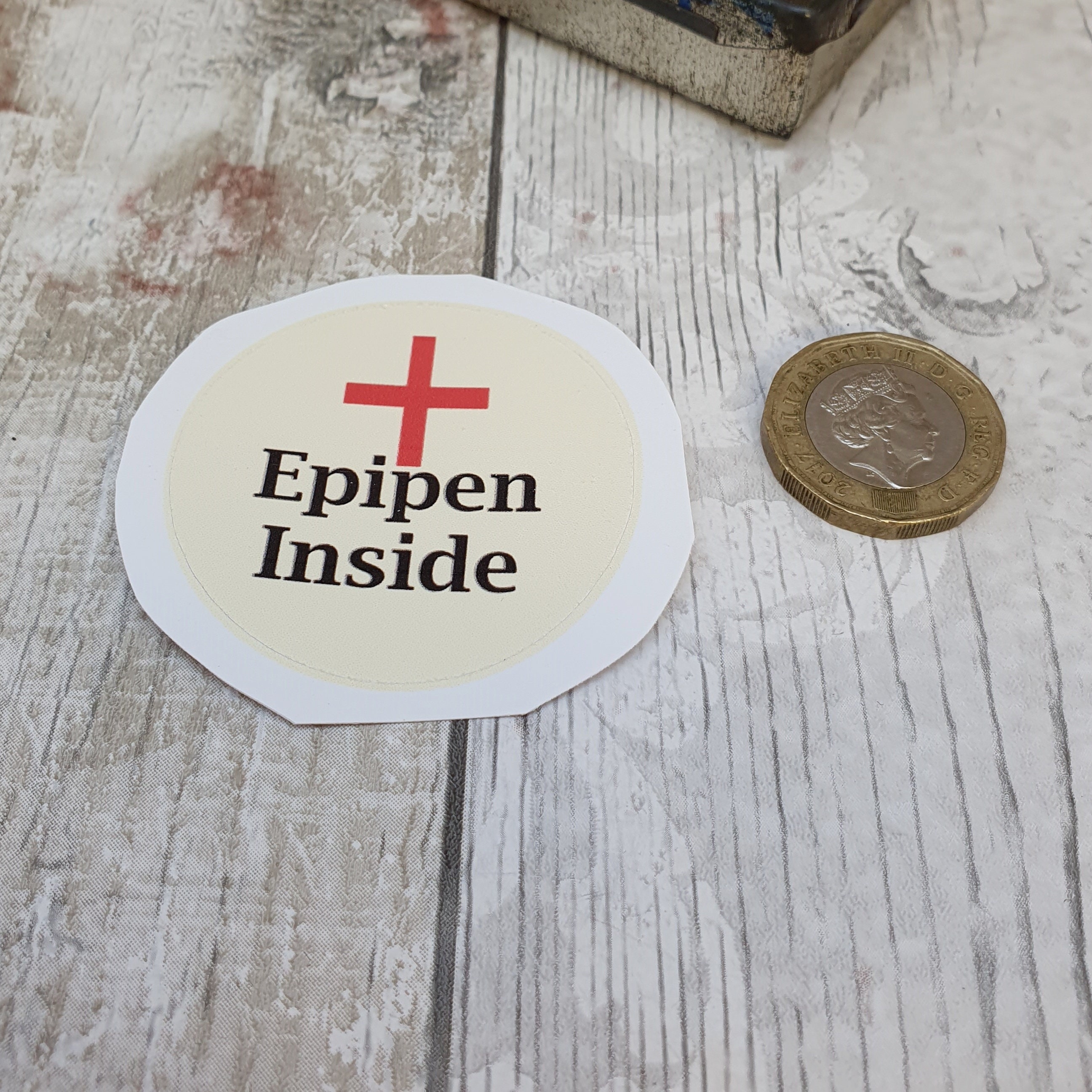 Epipen Inside Sticker, Vinyl Sticker, Medical Case Decal, Anaphylaxis ...