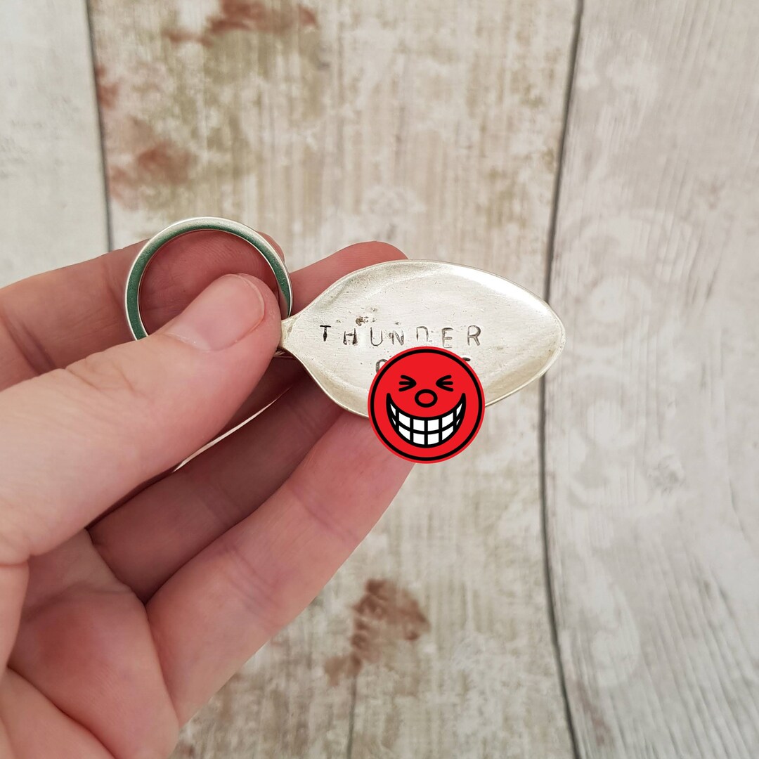 Thundercunt Keyring, Adult Humour, Gag Key Fob, Custom Keychain for ...